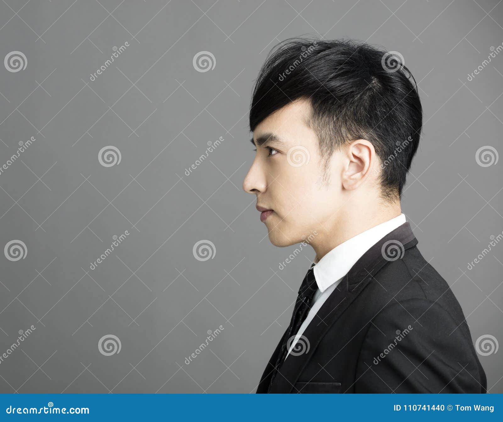 Side View of Serious Young Businessman Stock Photo - Image of style ...
