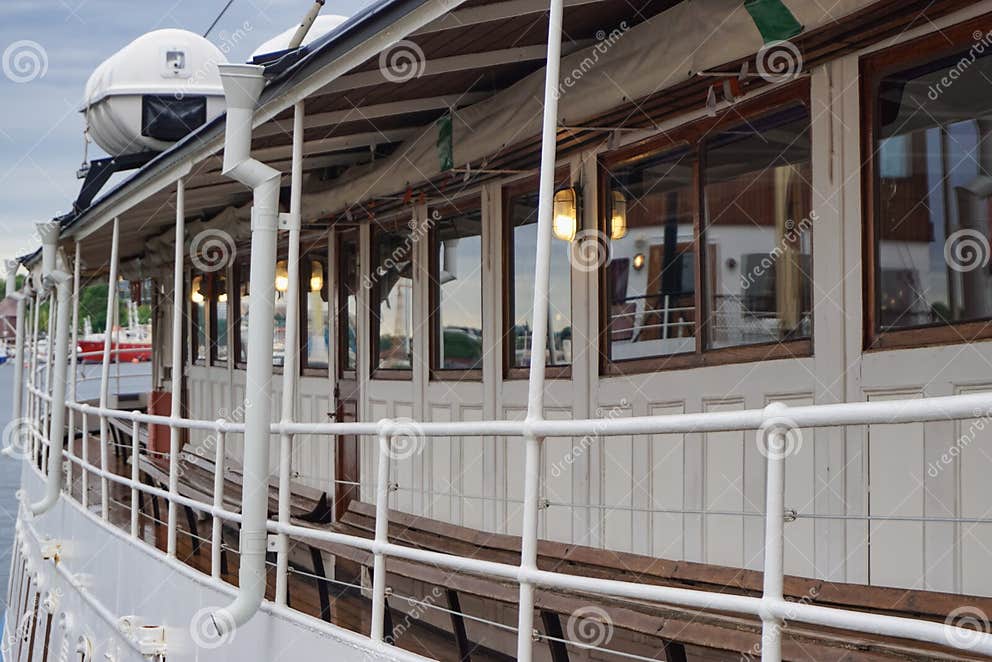 Side view of a ship stock image. Image of ship, building - 319854301