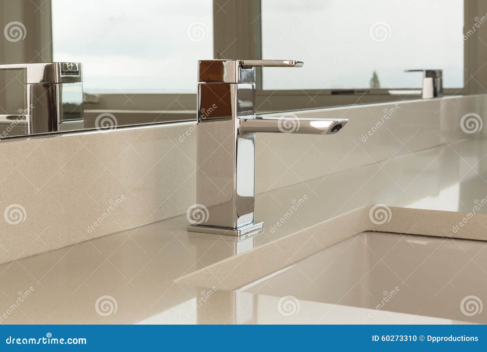 Side View of Sink and Faucet Stock Photo - Image of quartz, sleek: 60273310