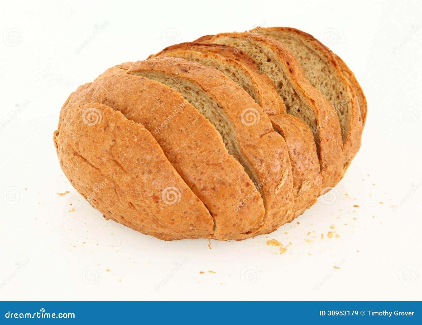 Side View of Sliced Bread stock image. Image of gluten - 30953179