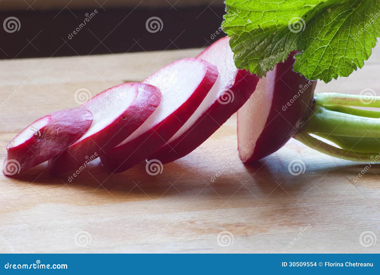 Side View of Sliced Red Radish Stock Photo - Image of fresh, organic ...