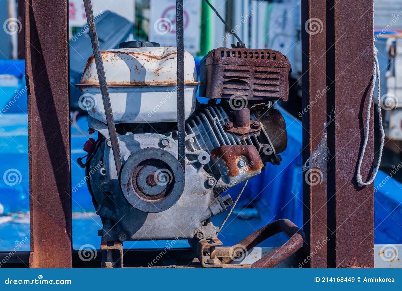 Side View of Small Two Stroke Engine Stock Image - Image of power ...