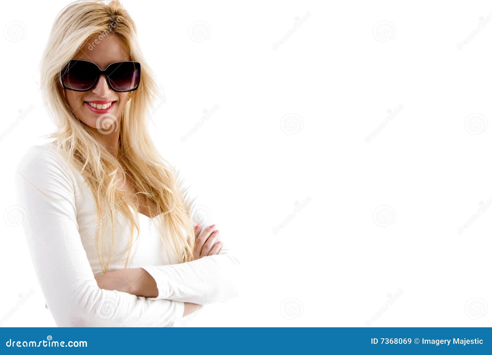 Side View Of Smiling Female Stock Image - Image of person, isolated ...