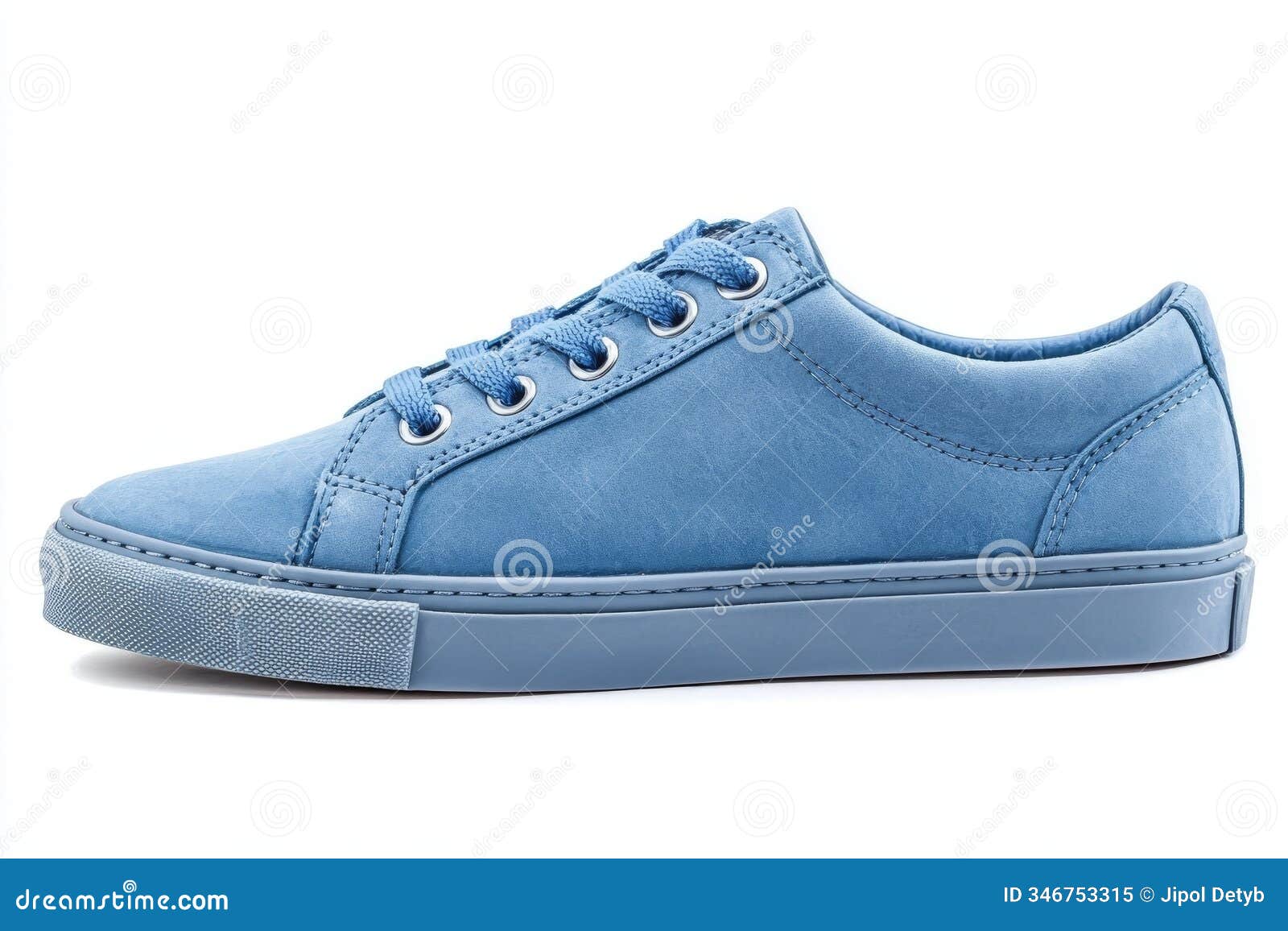 Side View Sneaker, Light Blue Color. Stock Image - Image of equipment ...