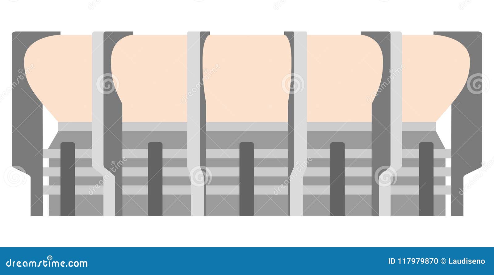 Side View of a Soccer Stadium Stock Vector - Illustration of field ...