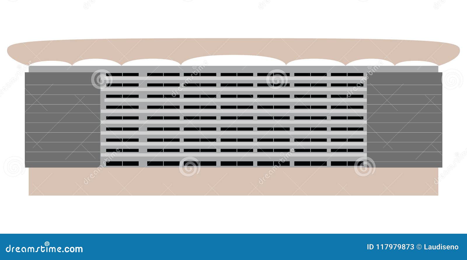 Side View of a Soccer Stadium Stock Vector - Illustration of white ...