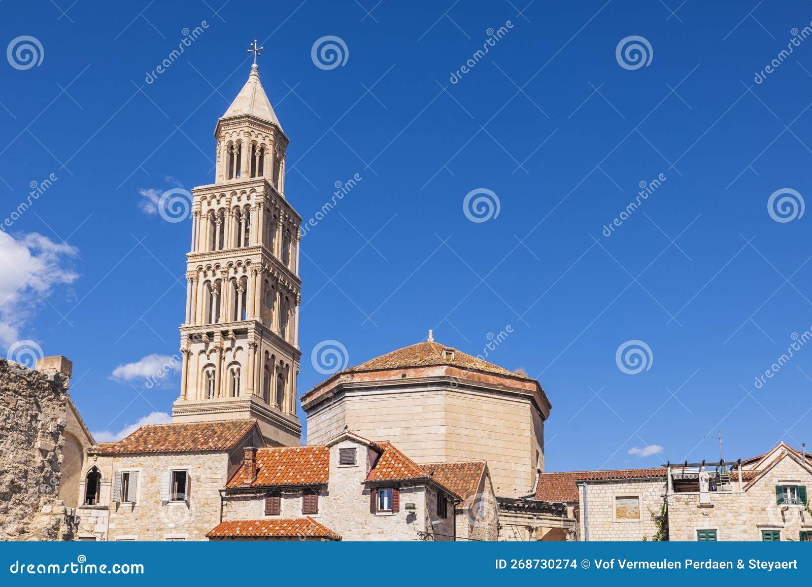 Side View of the Split Cathedral Stock Photo - Image of monument ...