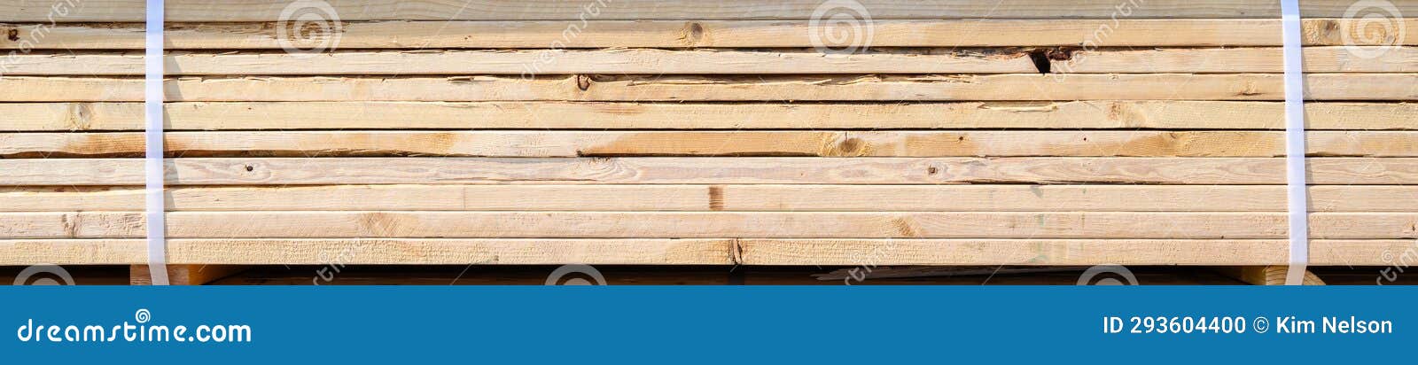 Side View of a Stack of Lumber, Materials for Building a New House ...
