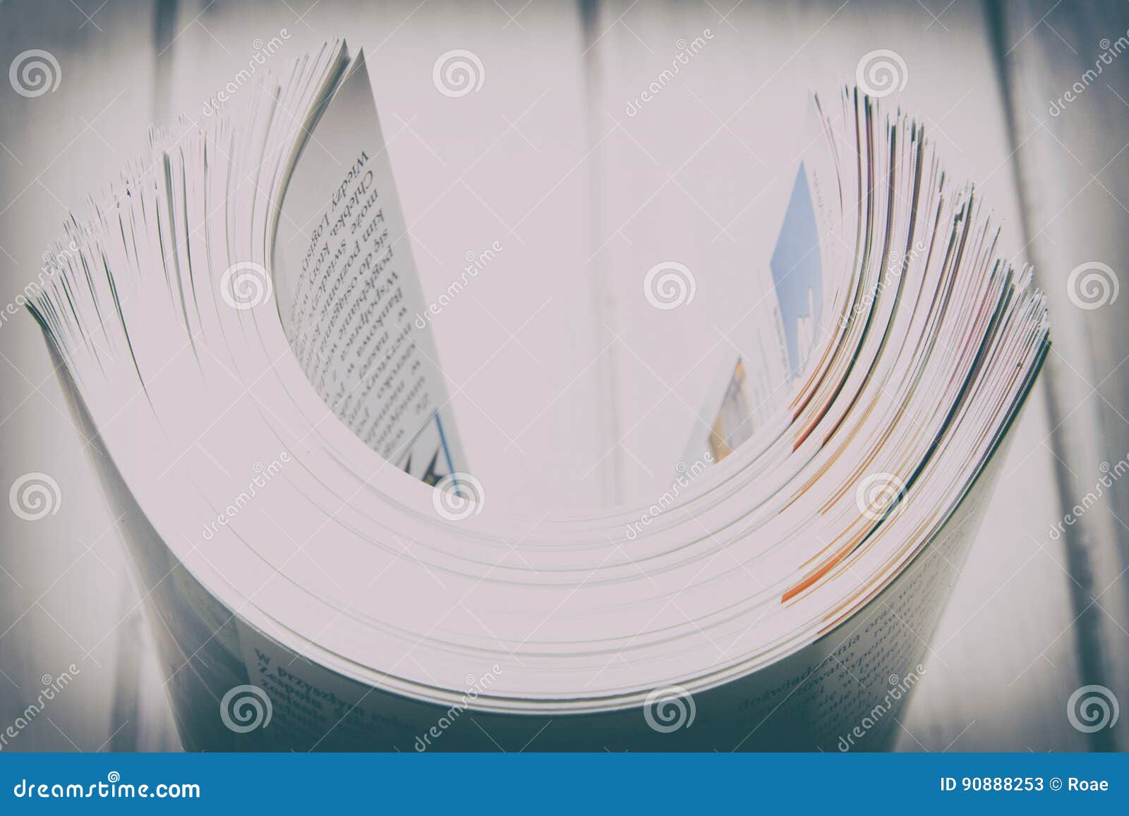 Side View of a Stack of Magazines Stock Image - Image of papers ...