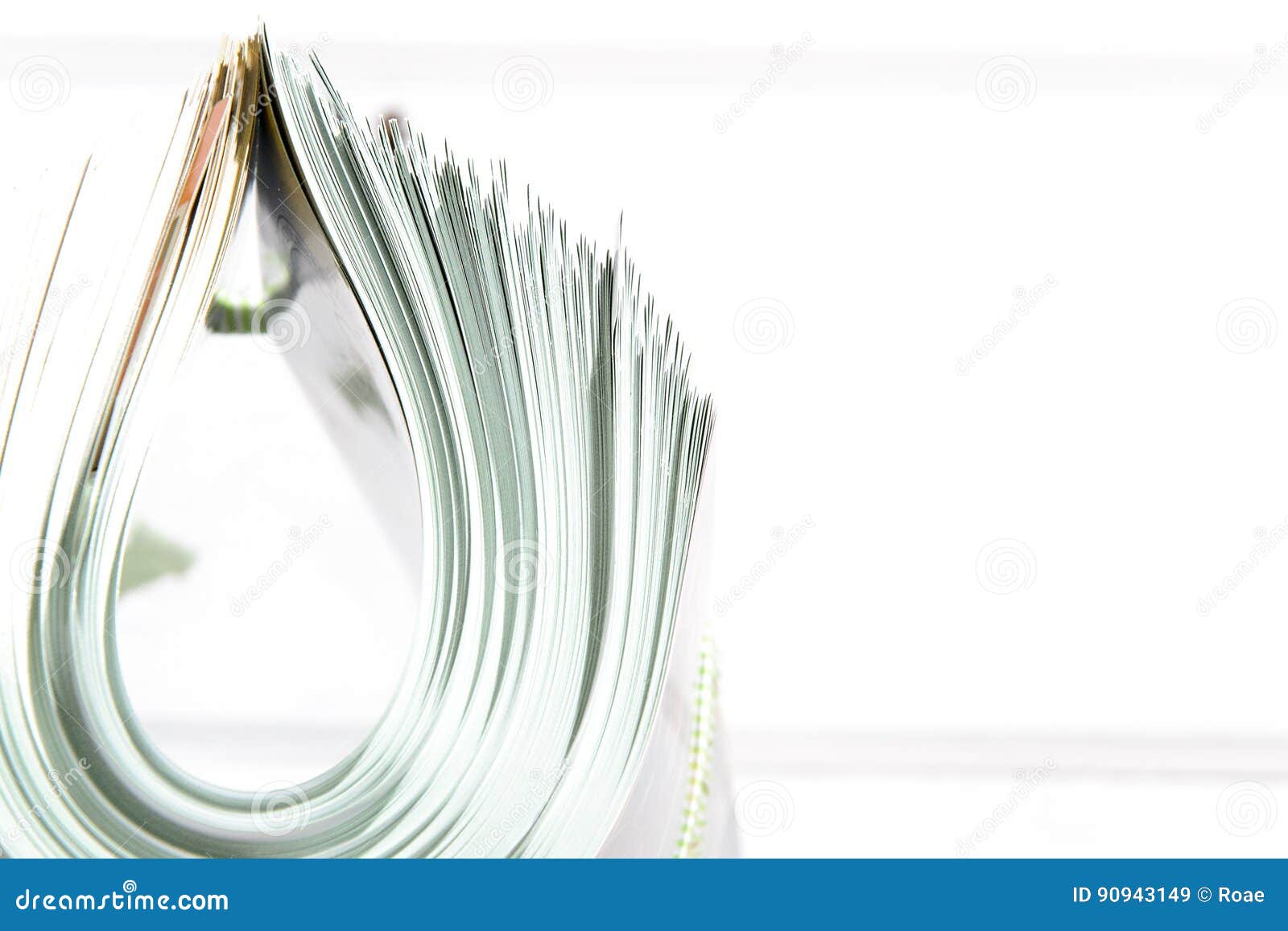 Side View of a Stack of Magazines Stock Image - Image of journal, print ...