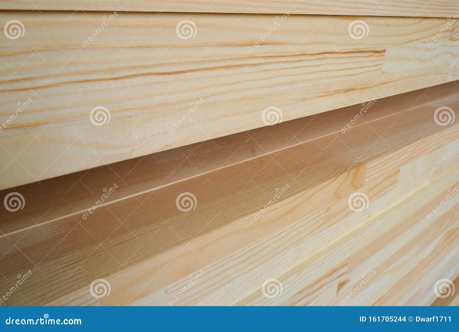 Side View of Stack of Three-layer Wooden Glued Laminated Timber Beams ...