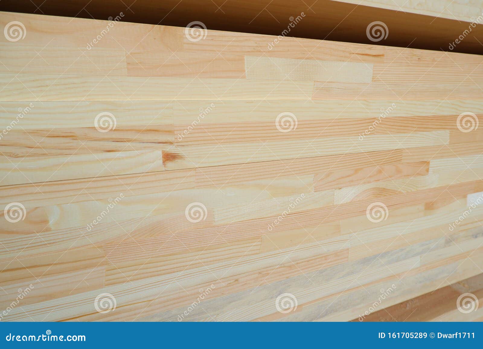Side View Of Stack Of Three-layer Wooden Glued Laminated Timber Beams ...