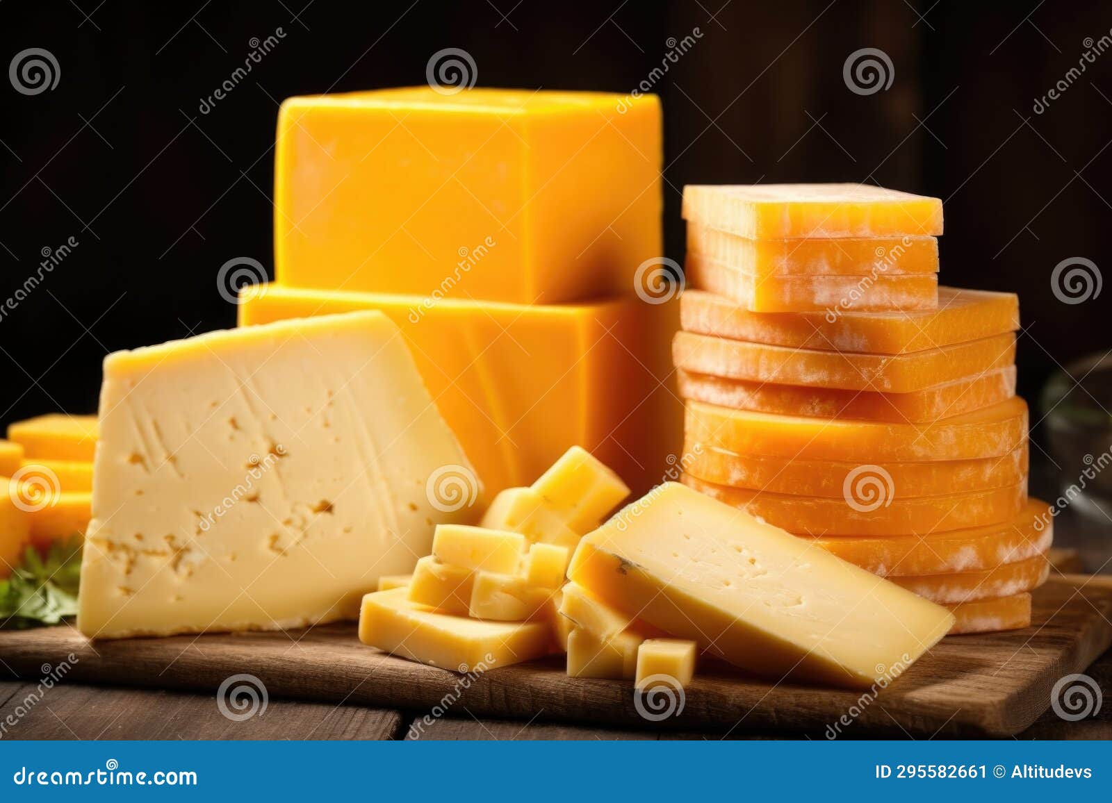 Side View of Stacked Cheese with Detailed Texture Stock Illustration ...
