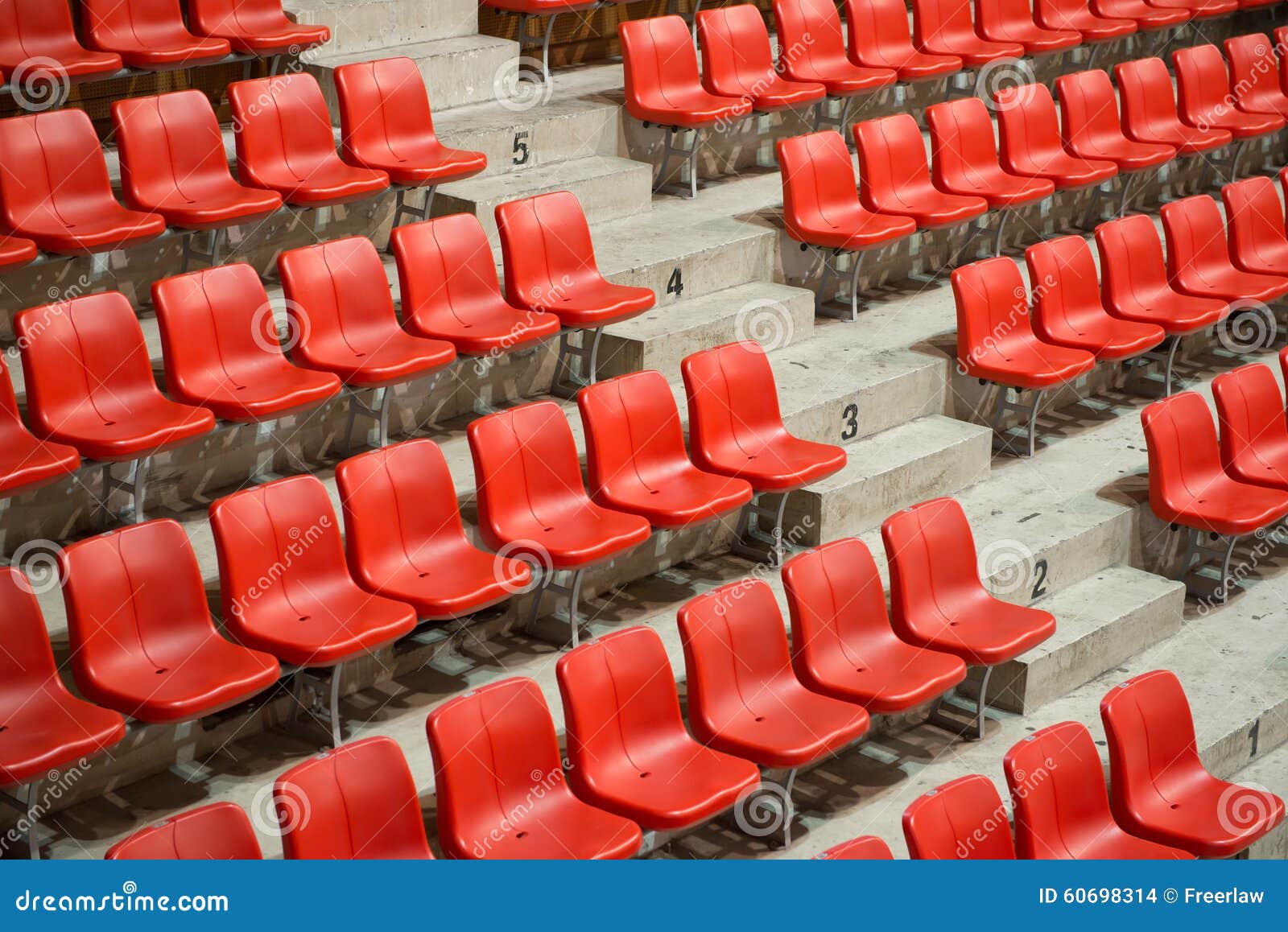 Side view stadium seats stock photo. Image of perspective - 60698314