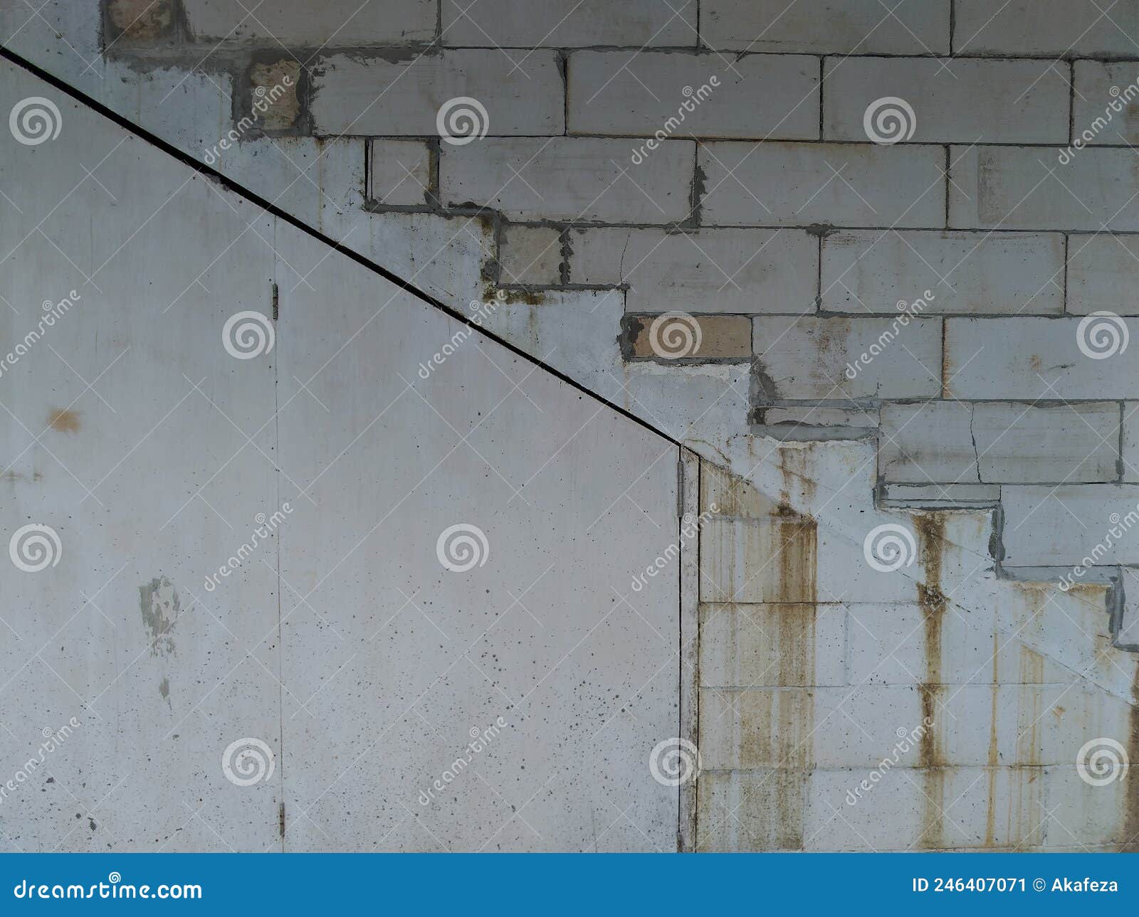 Stair wall texture stock image. Image of grey, side - 246407071