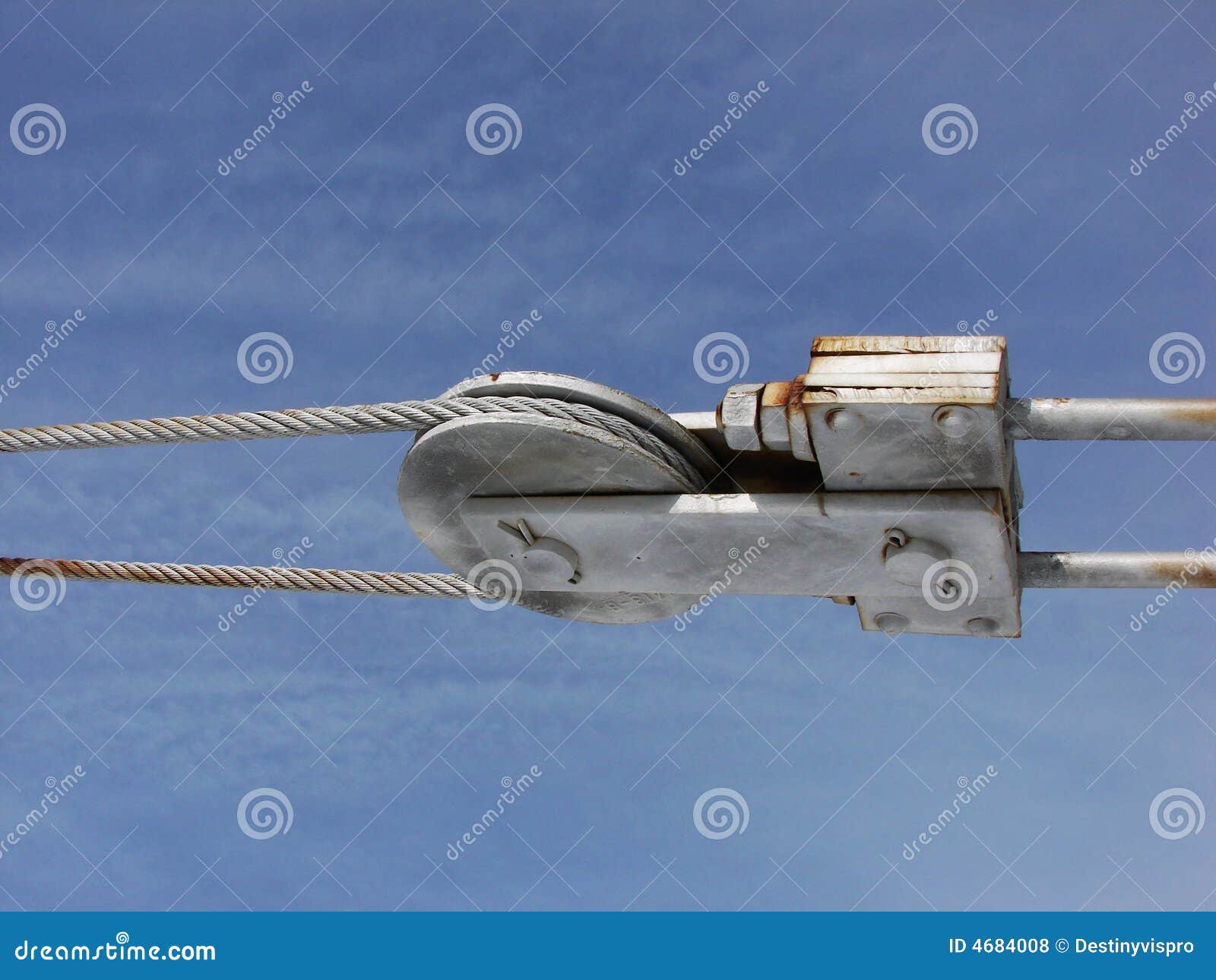 Side View Steel Tension Wire Stock Photo - Image of hook, endurance ...