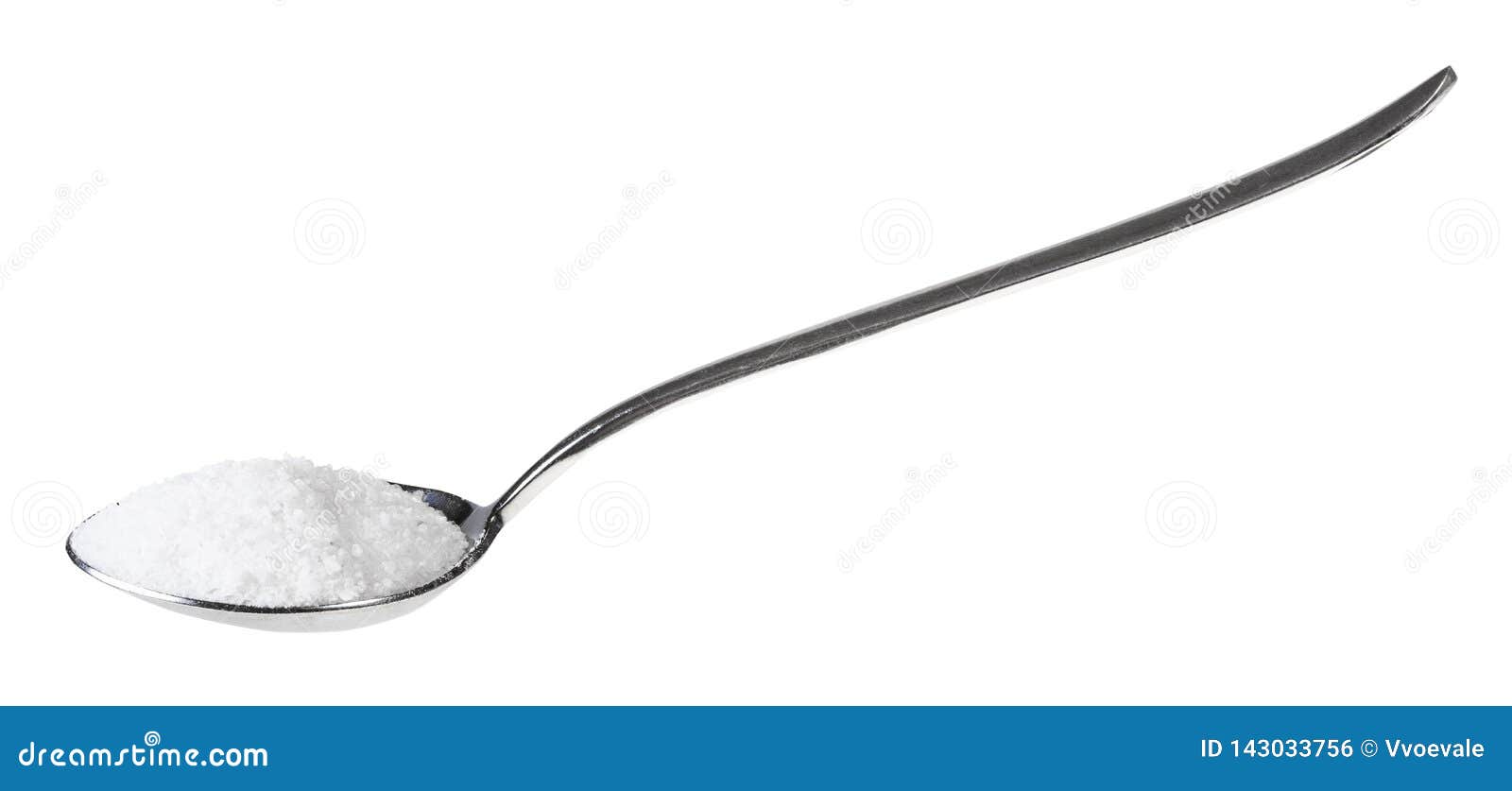 Side View of Tablespoon with Grained Rock Salt Stock Photo - Image of ...