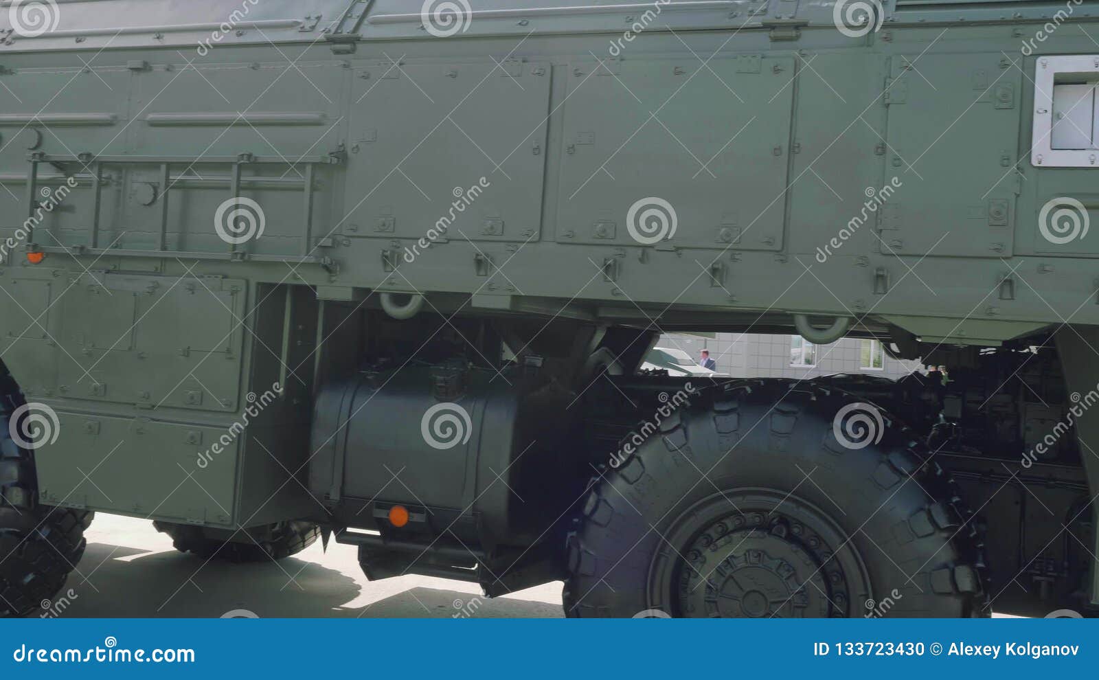Side View of Tactical Ballistic Missile System Iskander-m Stock Footage ...