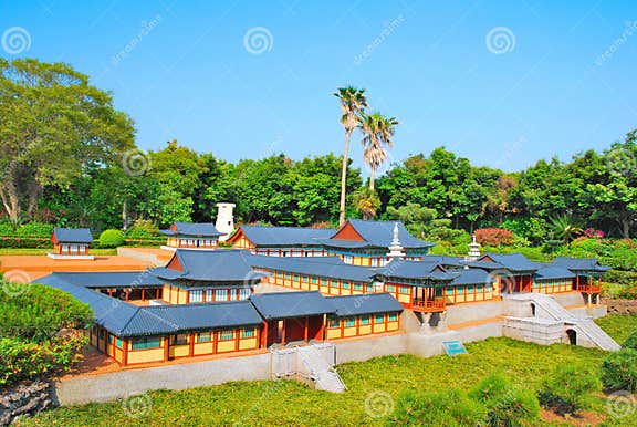 Side View of Temple Architecture Stock Photo - Image of amusement ...