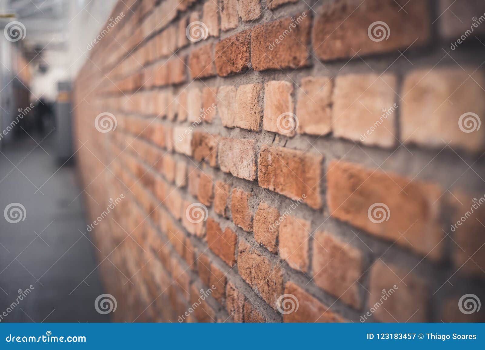 Side View from Texture of Brick Wall Stock Image - Image of building ...