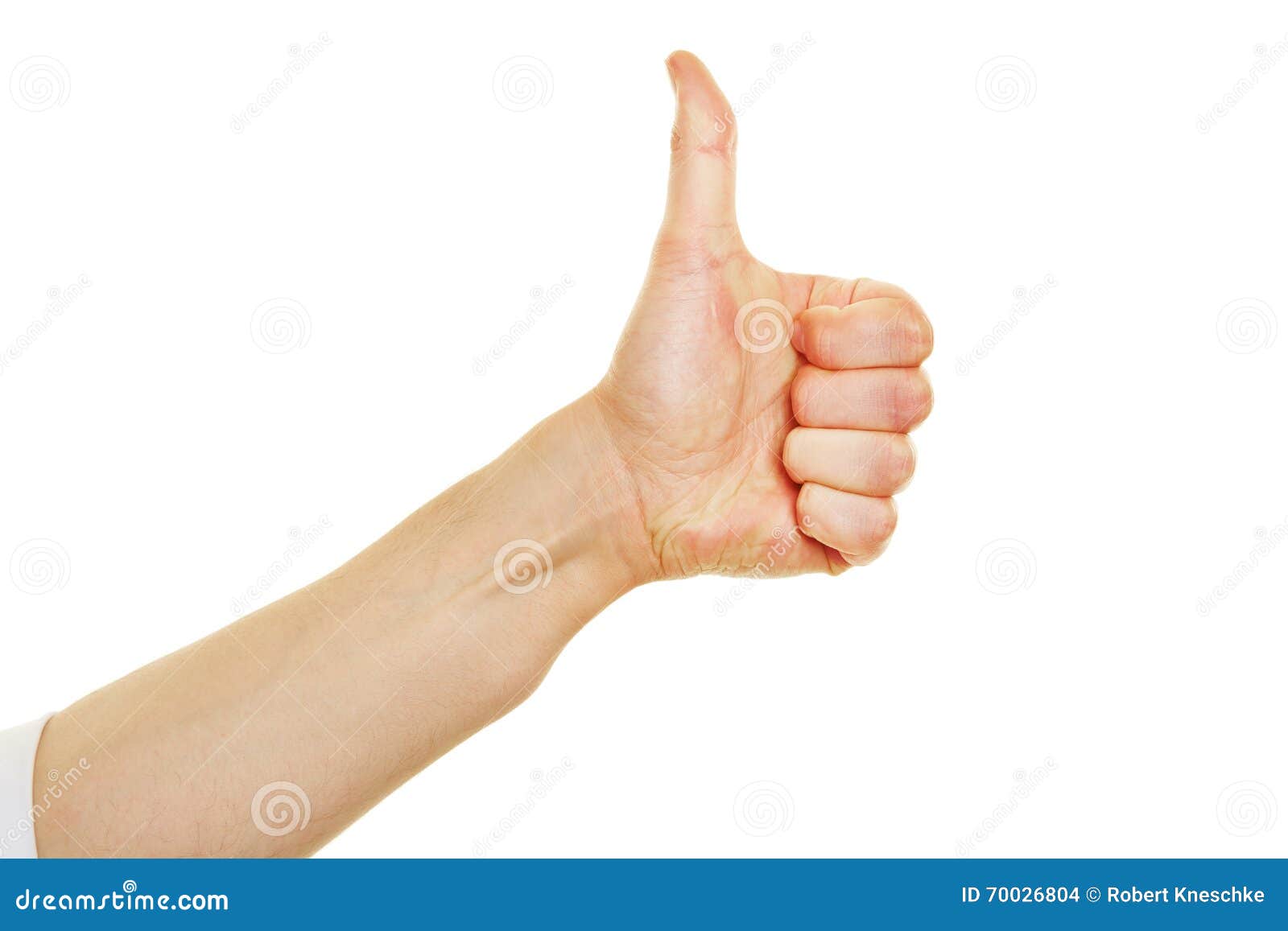 Side view of thumbs up stock photo. Image of thumb, cutout - 70026804