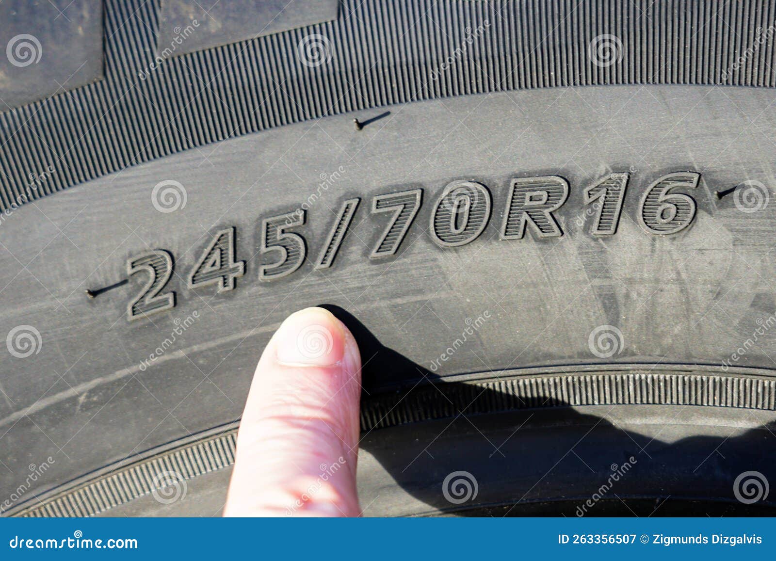 Side View of Tire with Tire Width, Height and Wheel Diameter ...