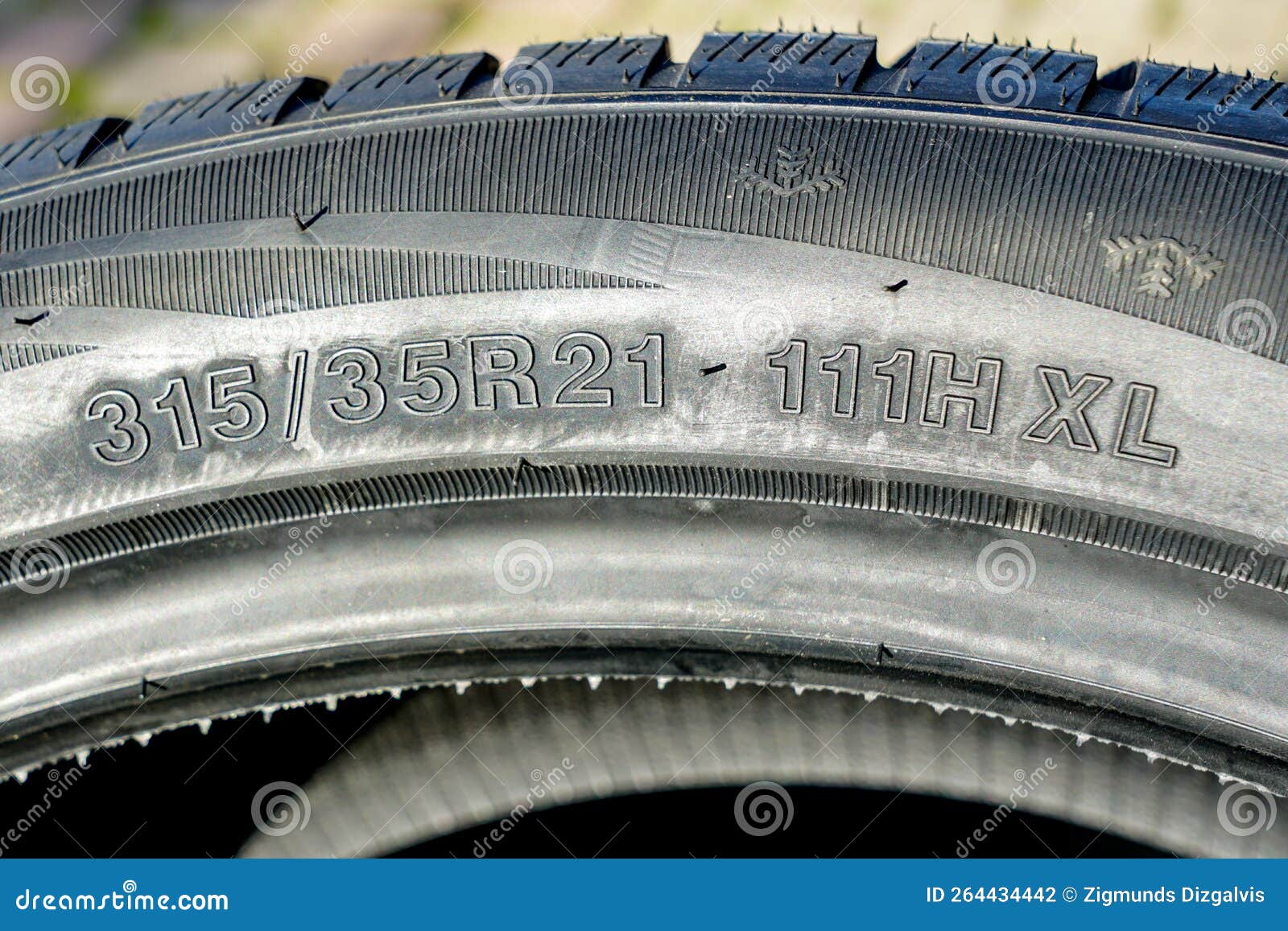 Side View Of Tire With Tire Width, Height And Wheel Diameter ...