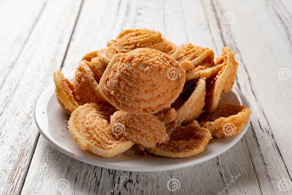 Traditional Chinese Snack of Deep Fried Biscuits Stock Image - Image of ...