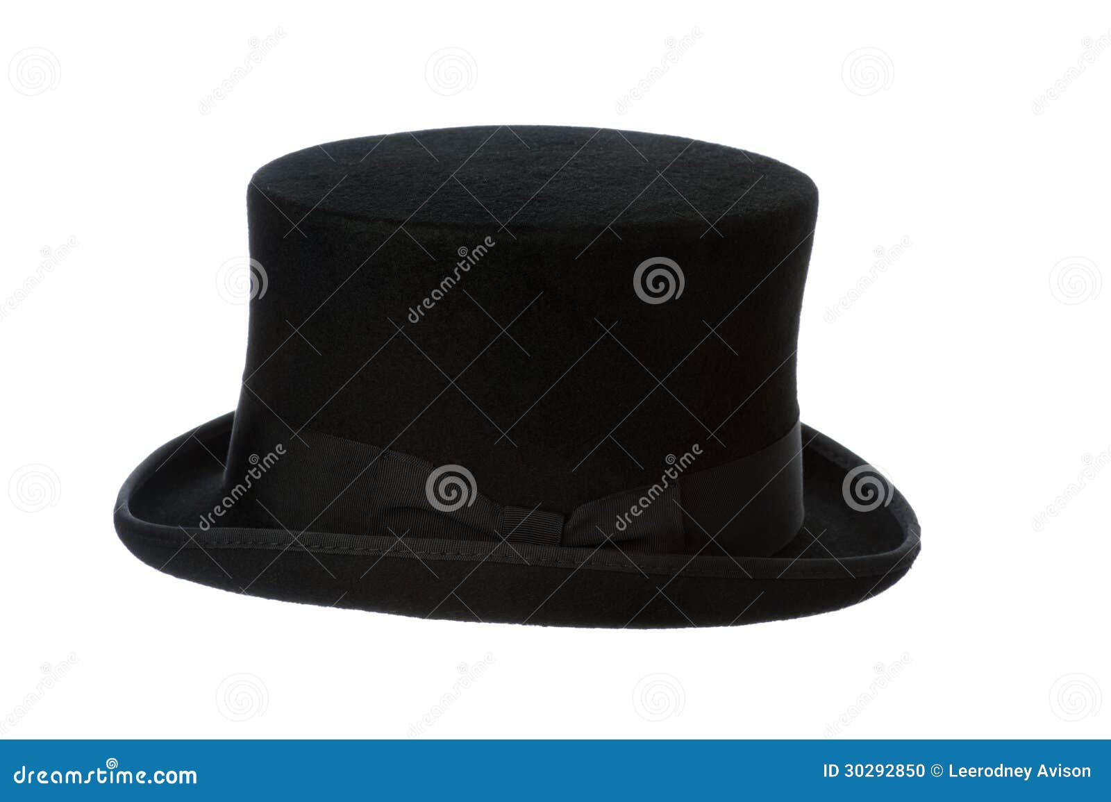 Top Hat Side View Isolated on White Stock Photo - Image of black, shot ...