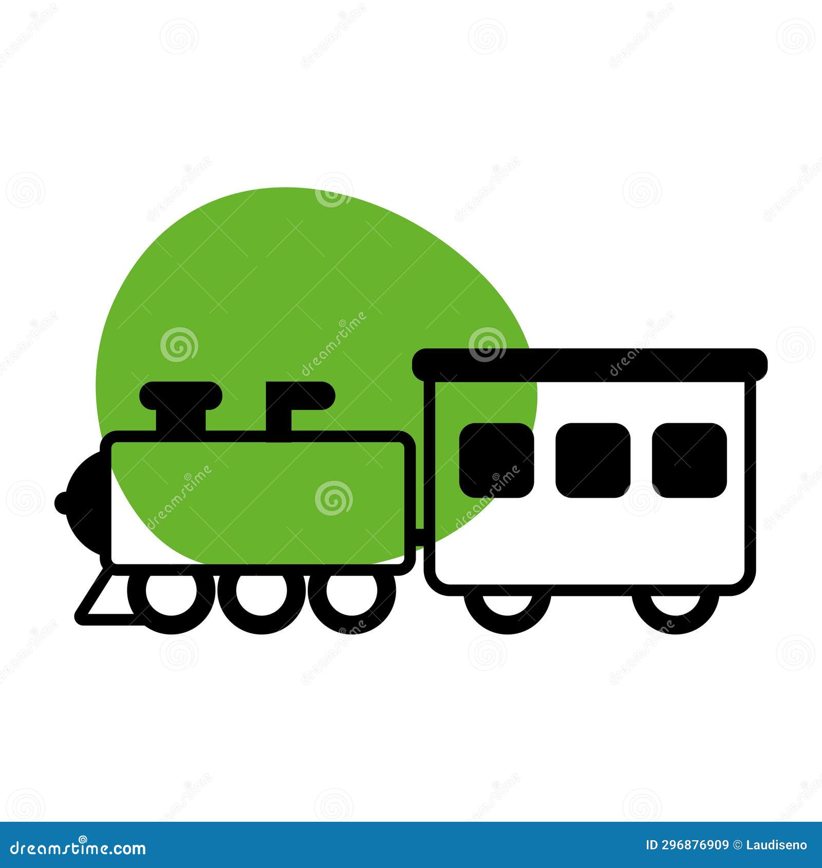 Side View of a Train Icon Vector Stock Vector - Illustration of vector ...