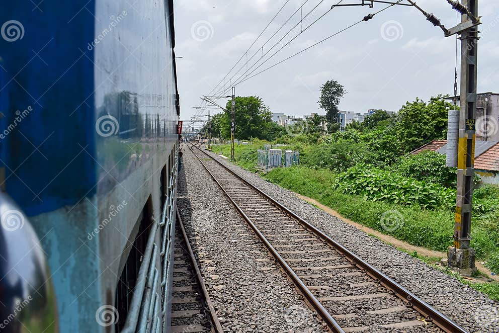 Side view of train stock photo. Image of people, destinations - 251604230