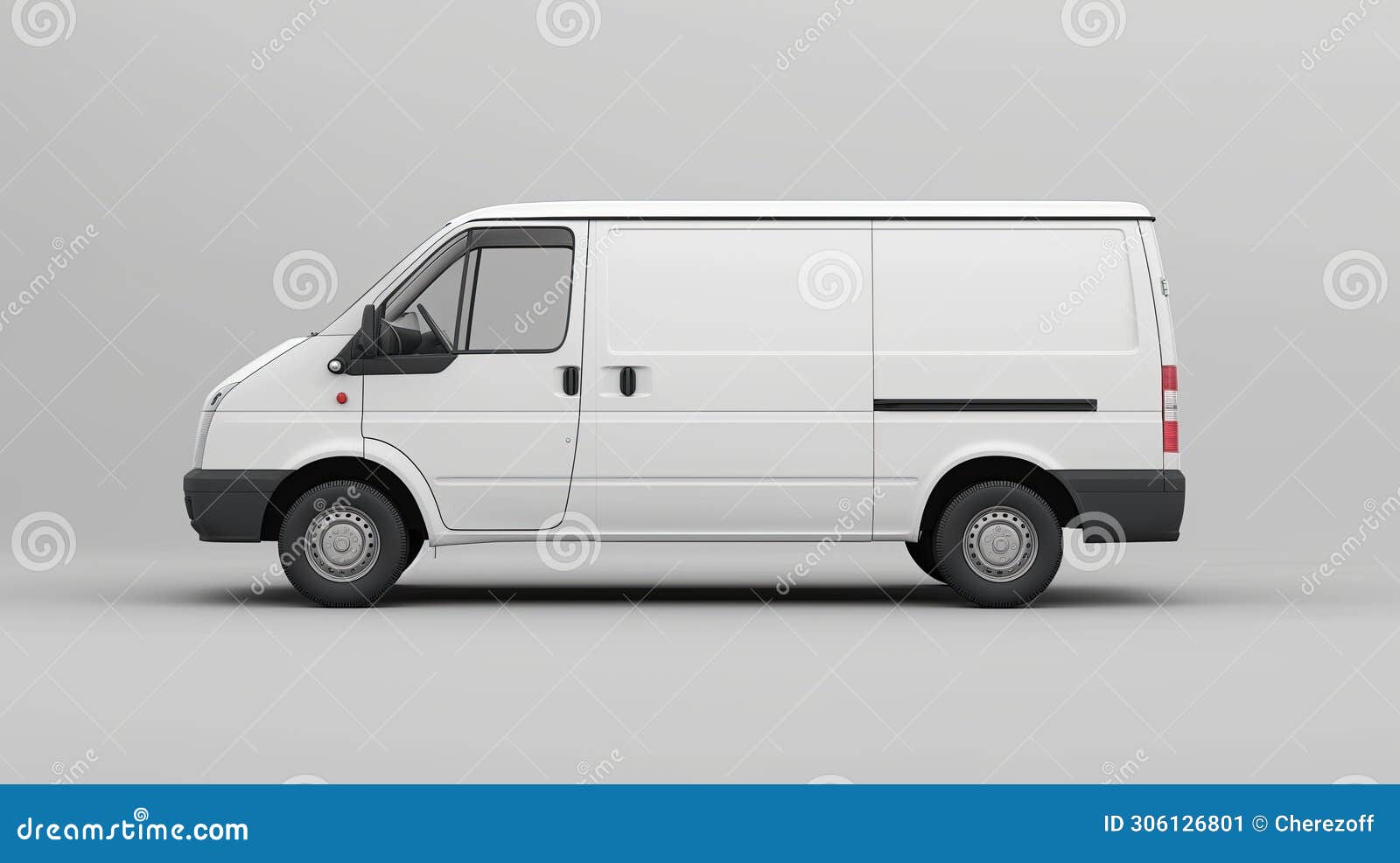 Side View of Transport Minivan Stock Illustration - Illustration of ...