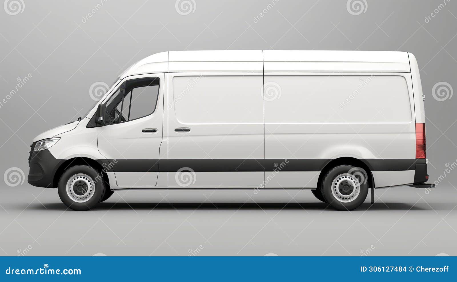 Side View of Transport Minivan Stock Illustration - Illustration of ...