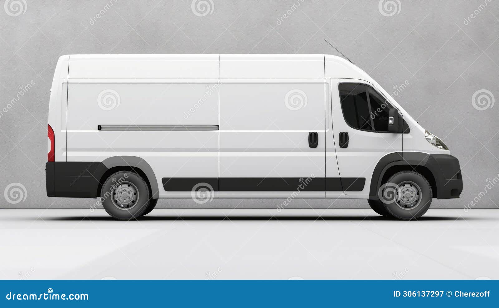 Side View of Transport Minivan Stock Image - Image of view, business ...