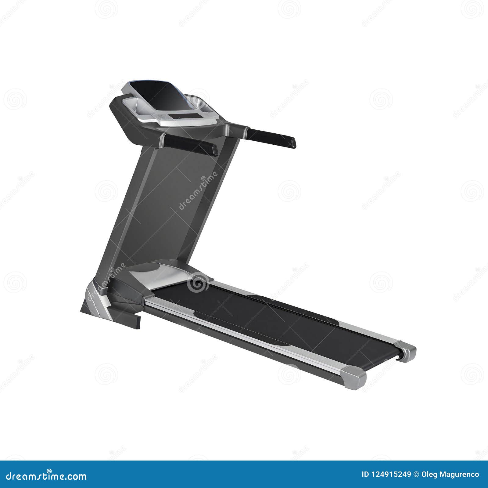 Side View of Treadmill Isolated on White Stock Illustration ...