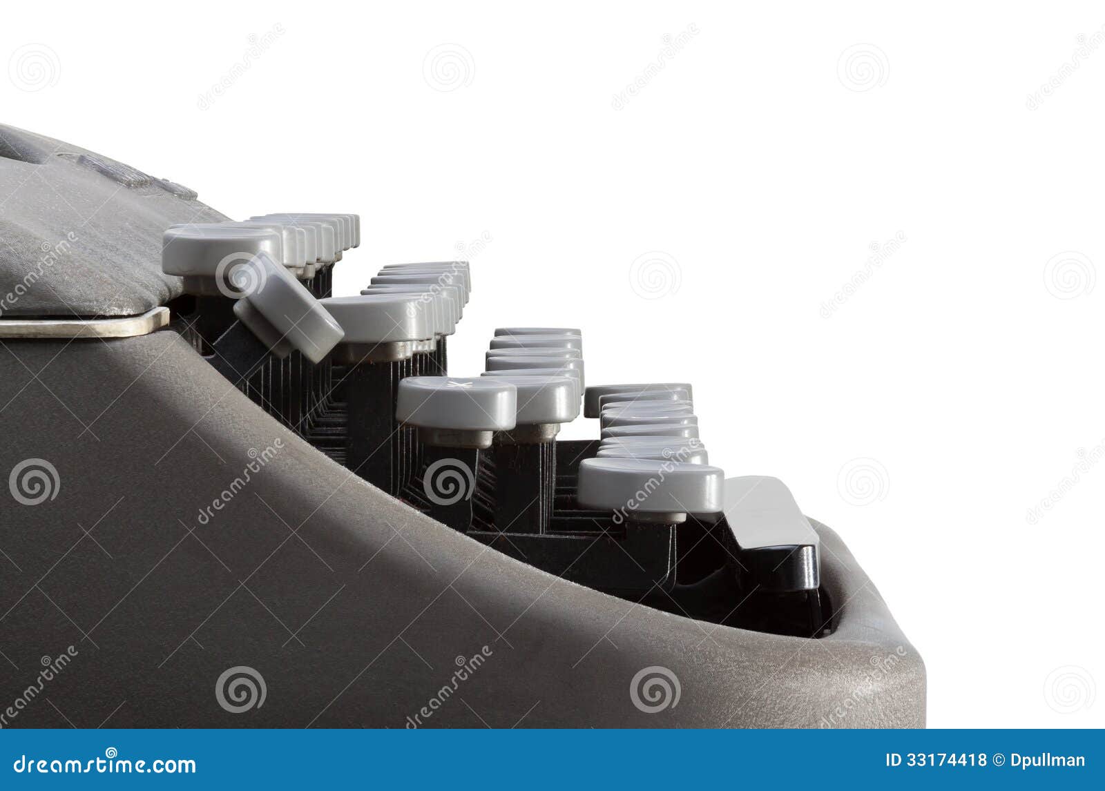 Side View of Typewriter Keyboard Stock Photo - Image of author, publish ...