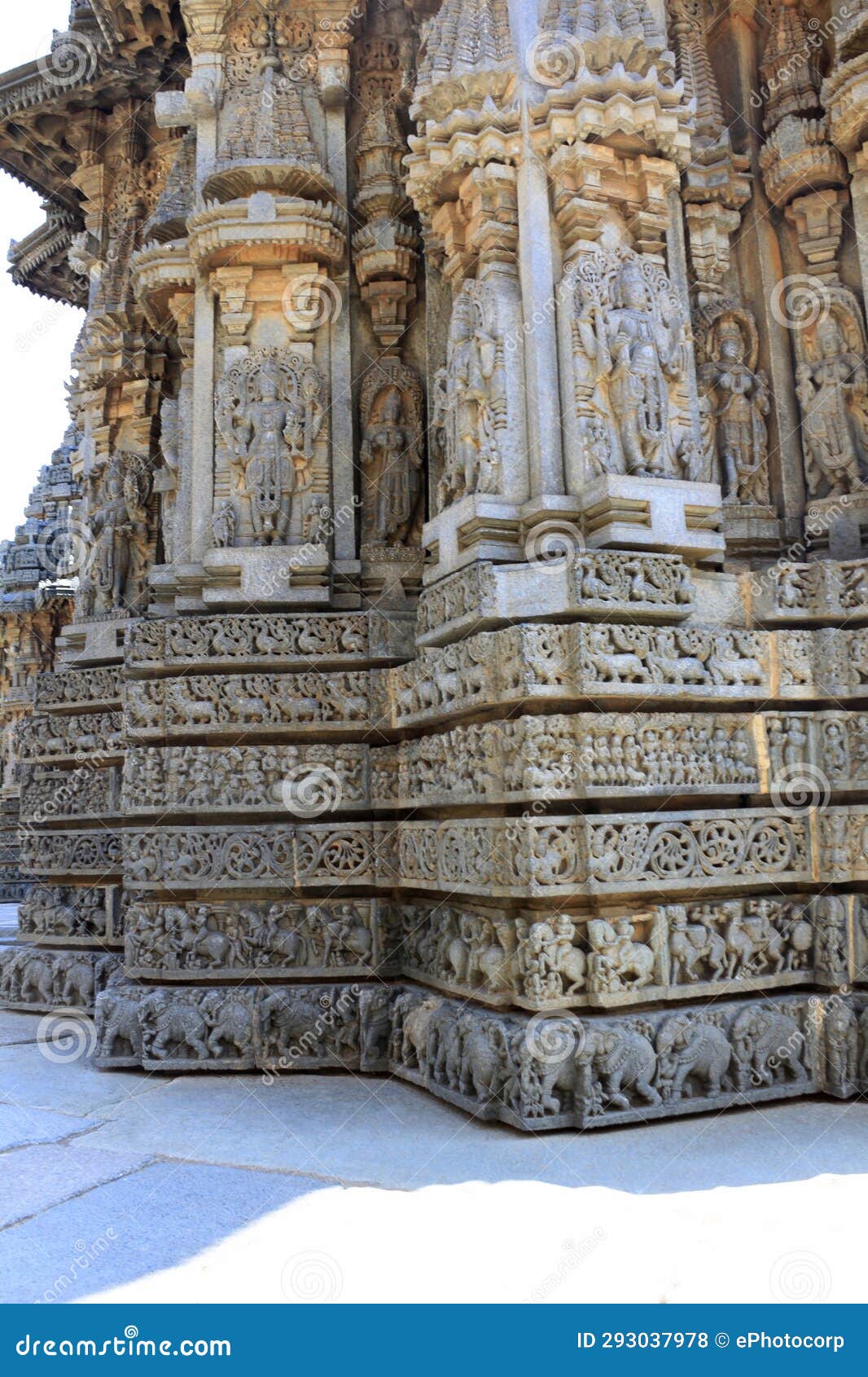 Side View of the Wall Relief, Showcasing Stellate in Design and Their ...