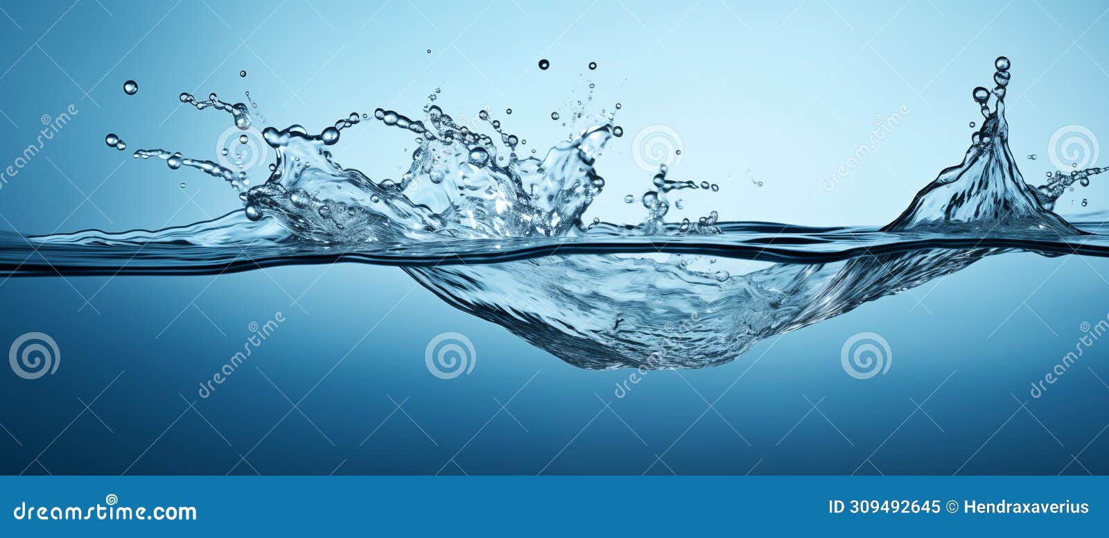 Side View of Water Splash on Plain Isolated Background. Stock ...