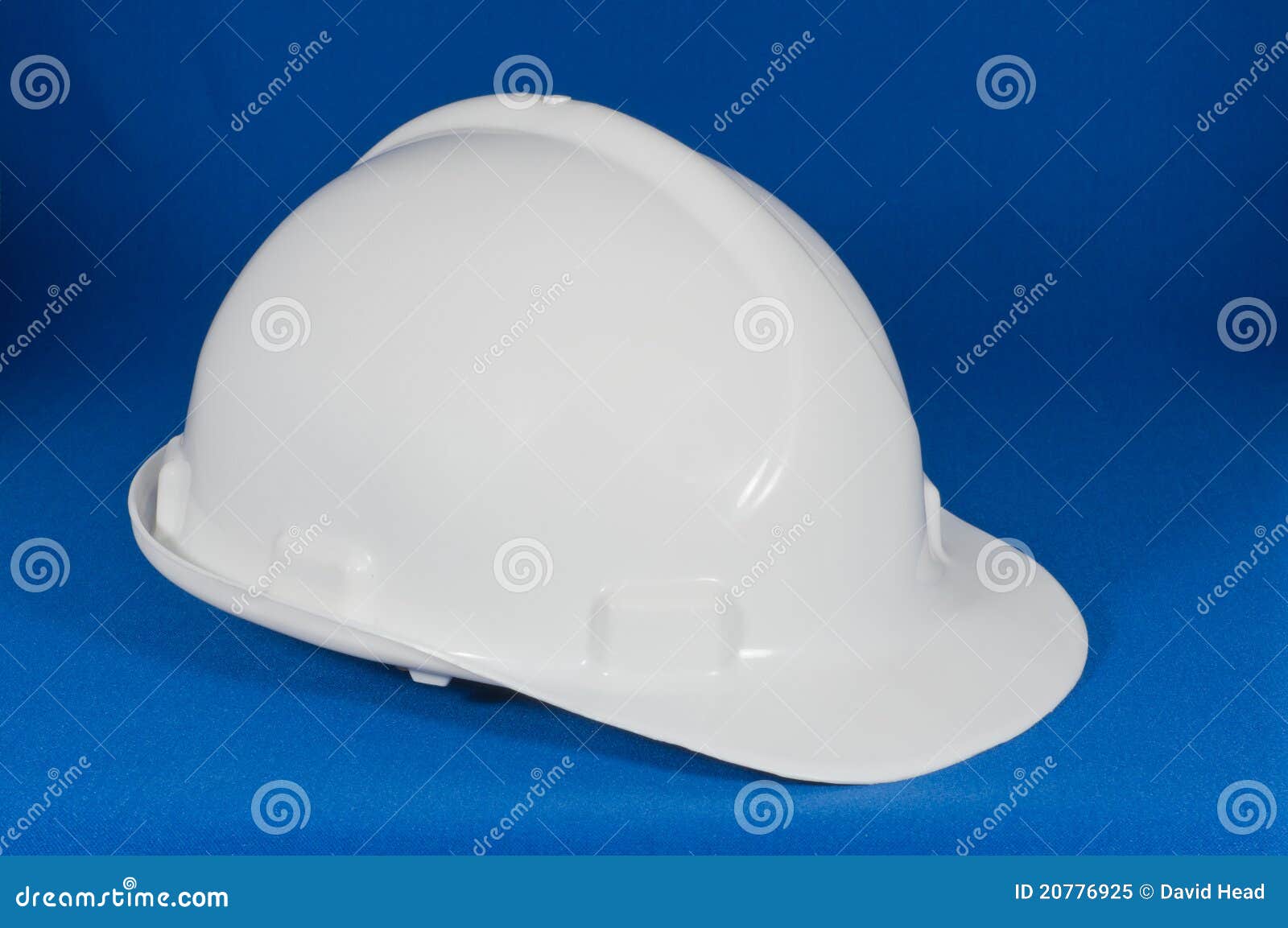 Side View of White Hard Hat Stock Image - Image of danger, plastic ...
