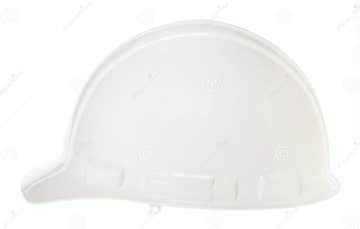 Isolated Hard Hat - Side White Stock Photo - Image of working, hard ...