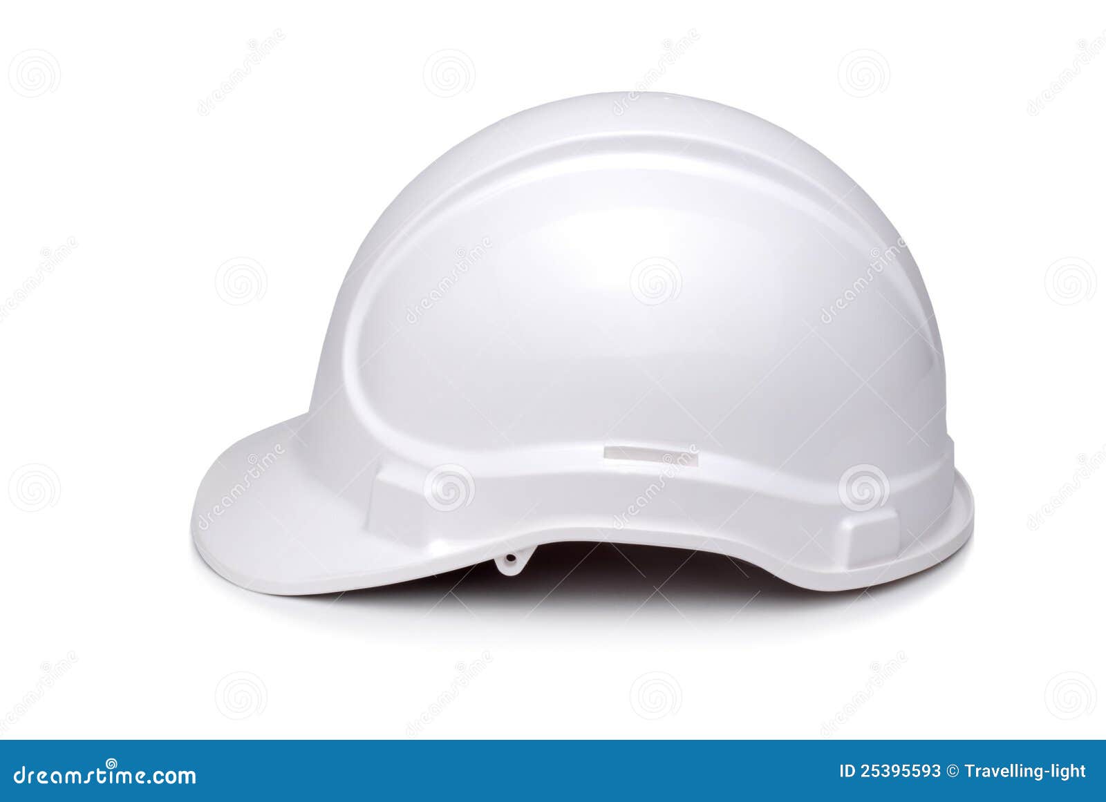 Side View of White Hardhat stock image. Image of white - 25395593