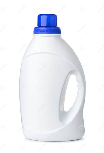 Side View of White Plastic Jug Stock Photo - Image of liquid, jerrycan ...