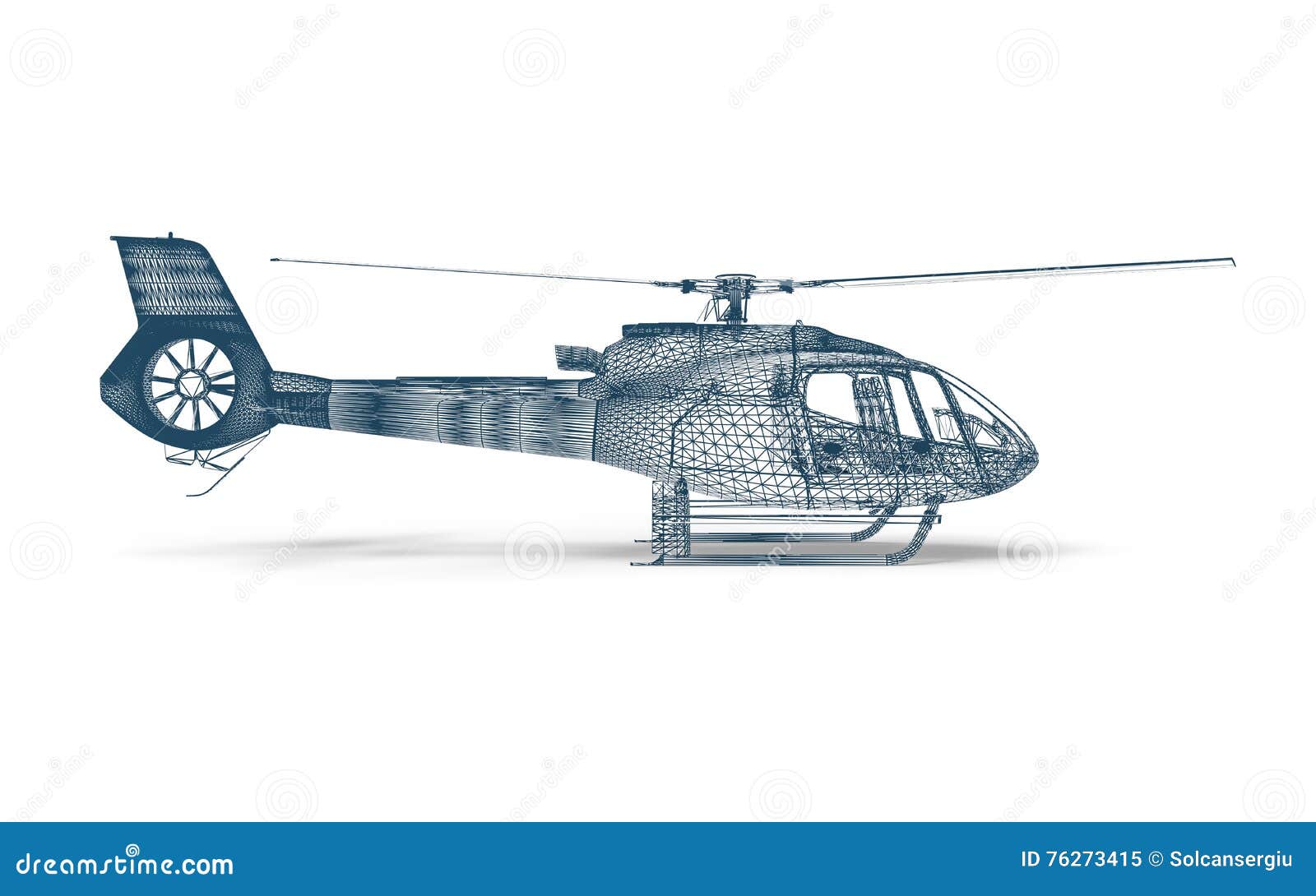 Side View Wire Frame Helicopter Stock Illustration - Illustration of ...