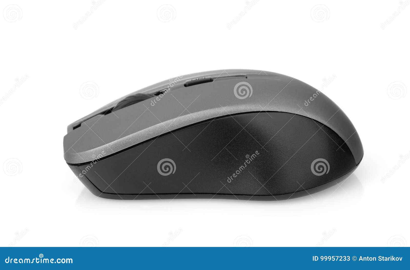 Side View of Wireless Computer Mouse Stock Image - Image of connection ...