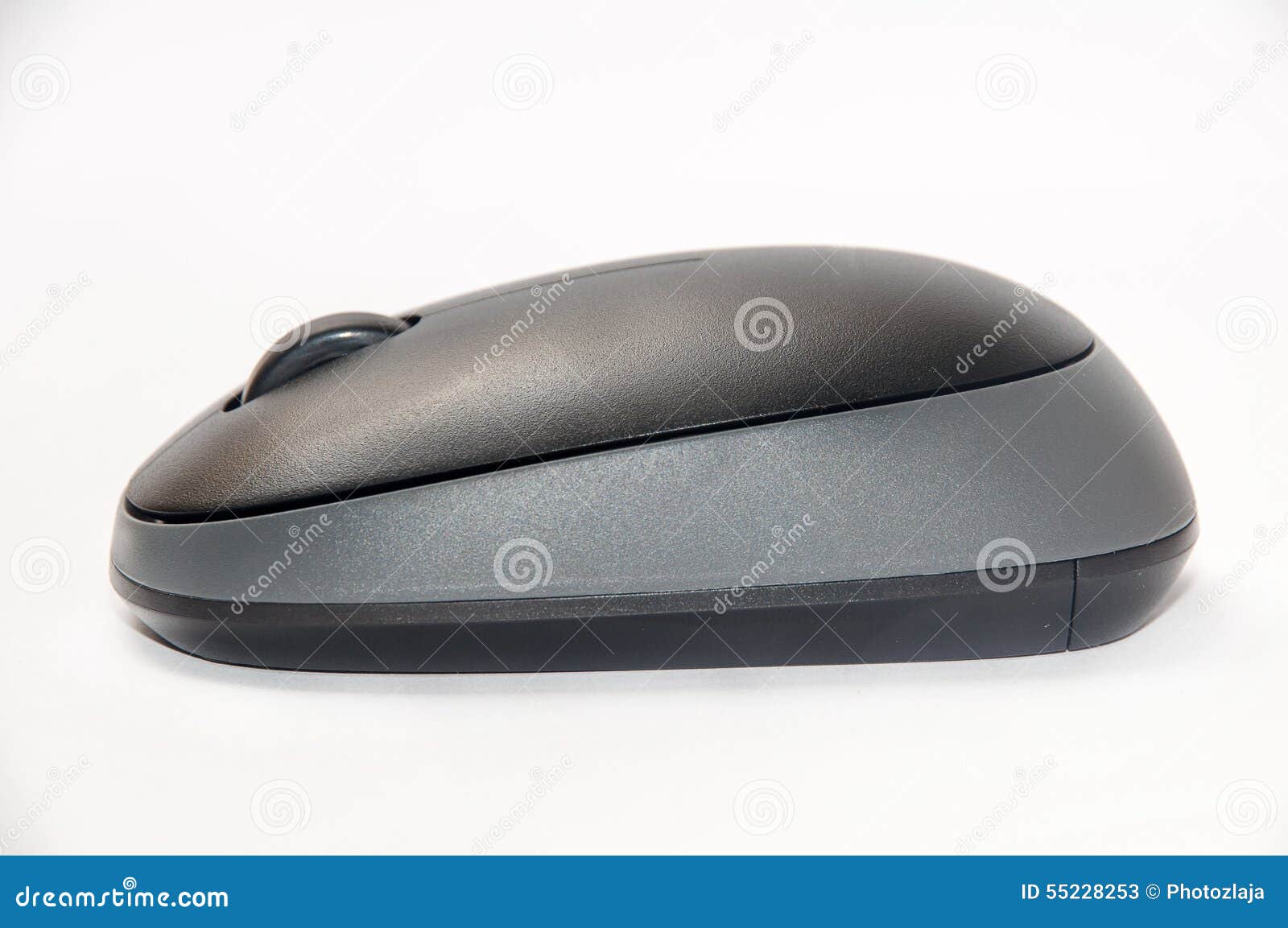 Side View of Wireless Mouse Stock Image - Image of input, silver: 55228253