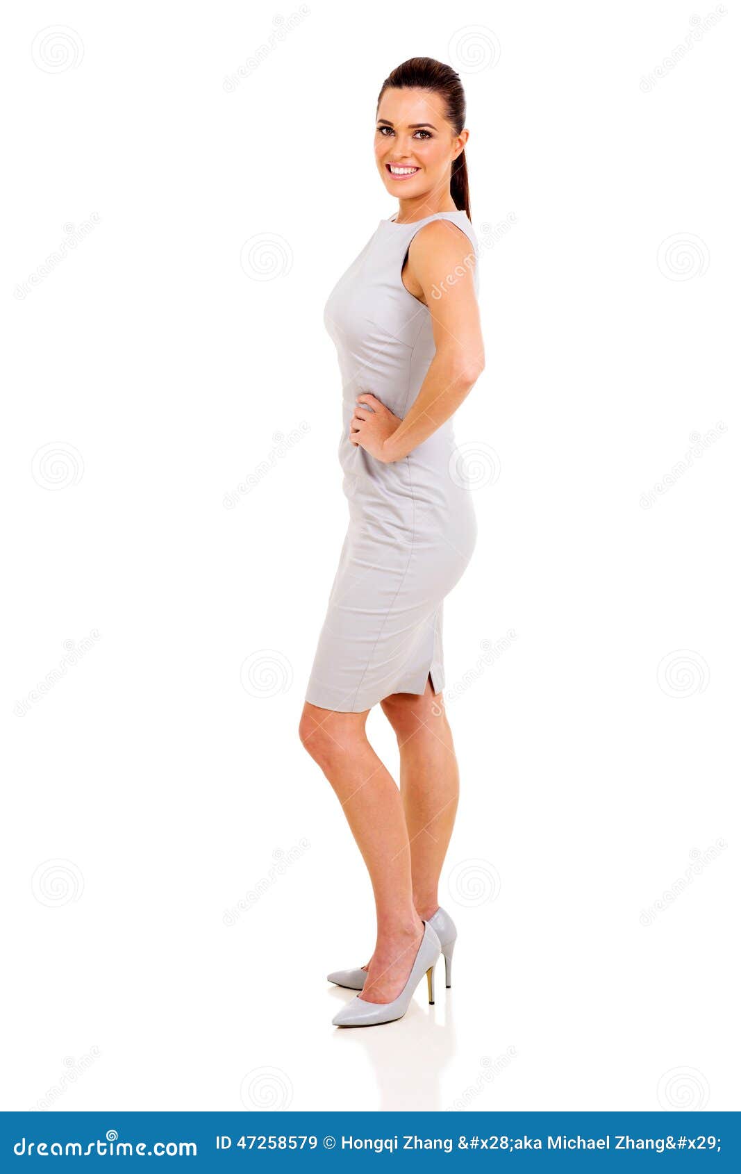 Side view woman stock image. Image of businessperson - 47258579