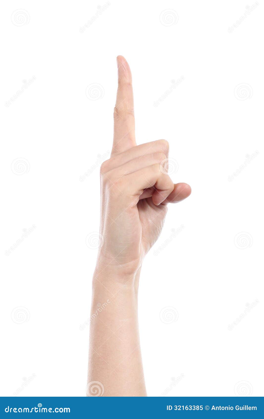 Hand Gesturing On A Symbol Of Victory With Two Fingers Royalty-Free ...