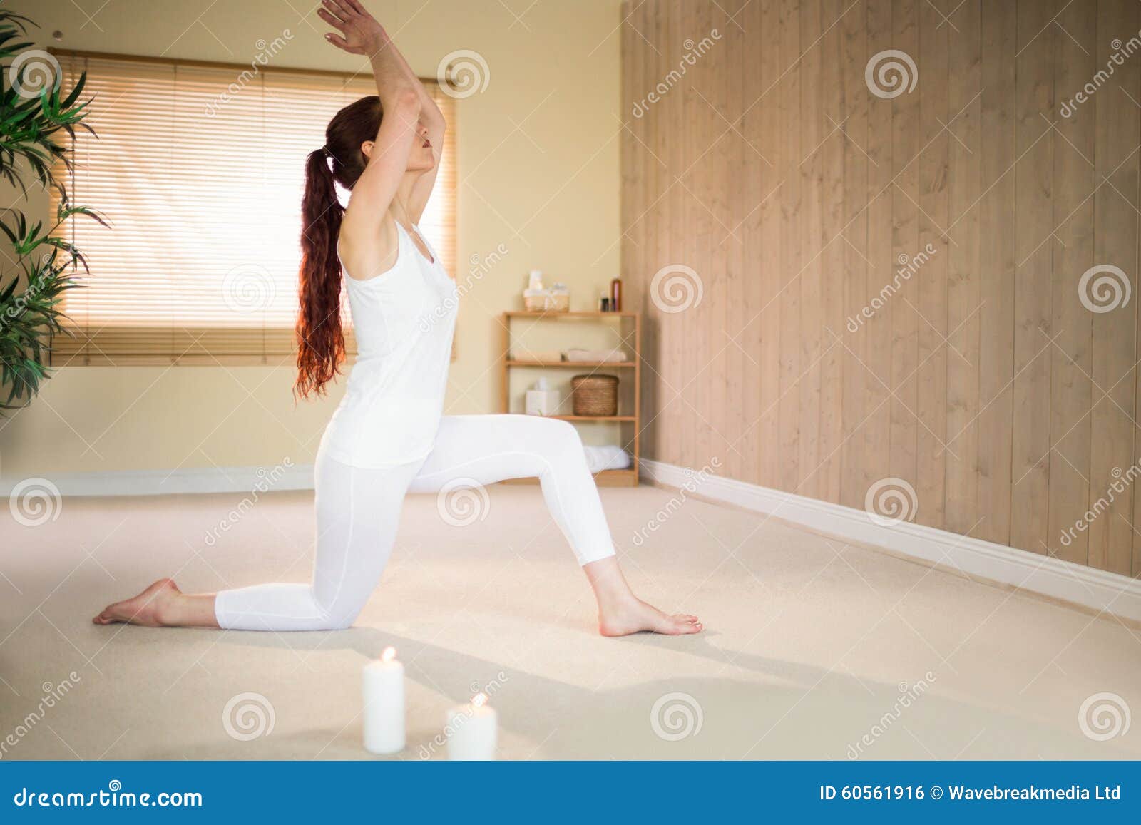 Side View of Woman Meditating with Joined Hands Stock Photo - Image of ...