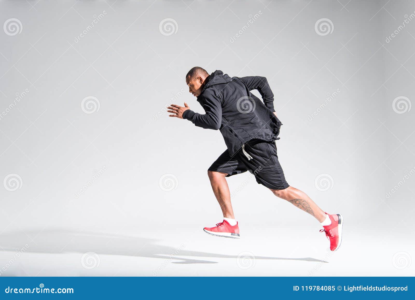 Side View of Young African American Sportsman Stock Image - Image of ... Side View of Young African American Sportsman Stock Image - Image of ...