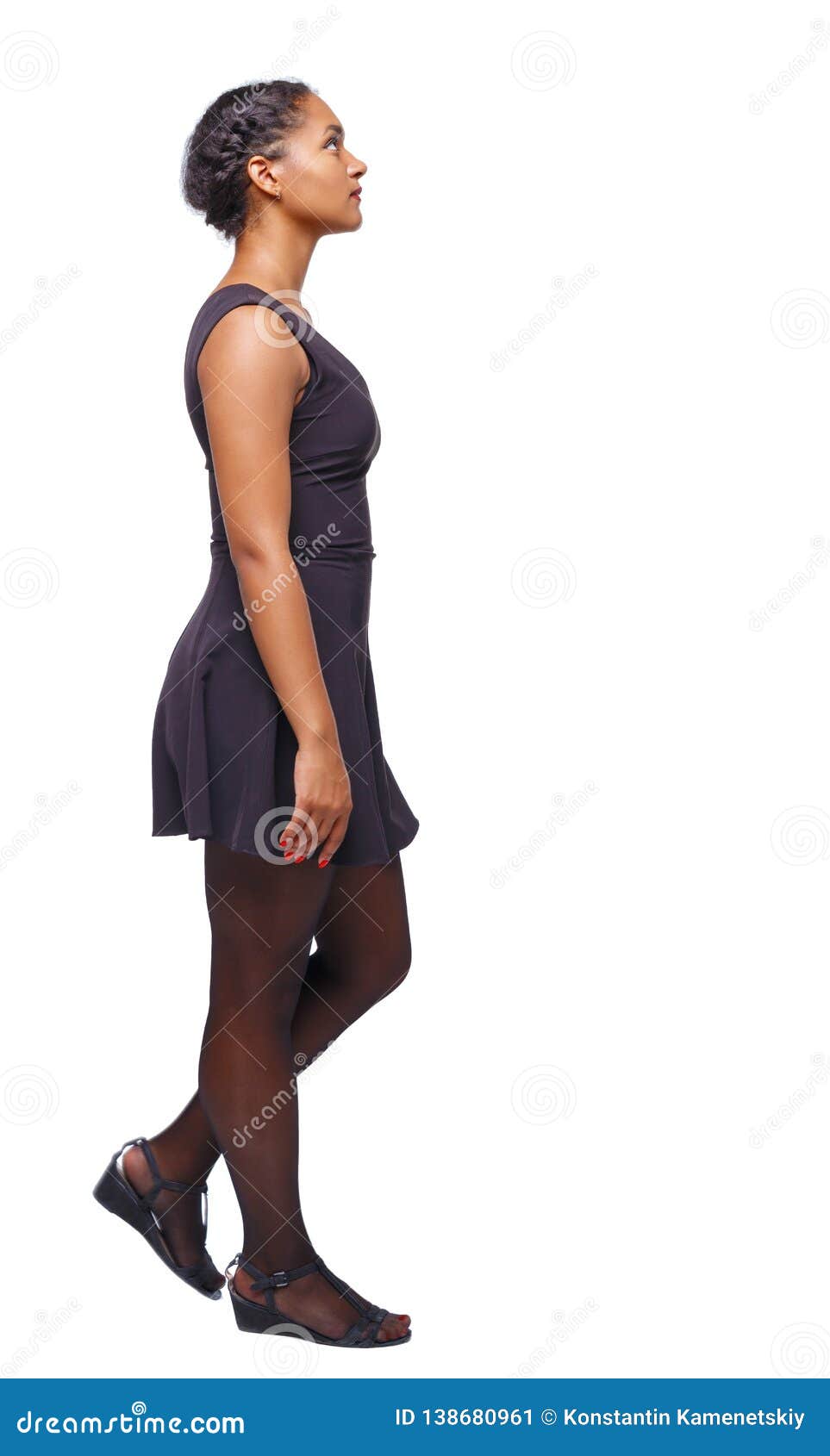 Woman Walking Side View Woman Walking Side View